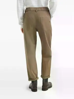 Brunello Cucinelli High-waisted Trousers - Brown