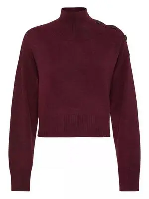 Brunello Cucinelli Cashmere Sweater With Button Detail