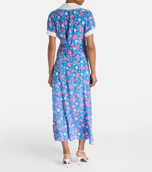 Rixo Zinia Floral Silk Blouse