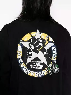 AAPE BY *A BATHING APE Logo-print Long-sleeved T-shirt