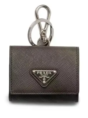 Prada Saffiano Leather Headphone Case - Grey