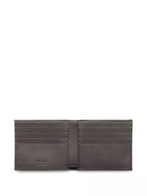 Prada Textured Bifold Wallet - Grey