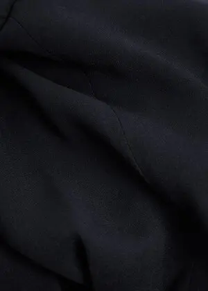 Vince Crepe Straight-leg Trousers - Navy