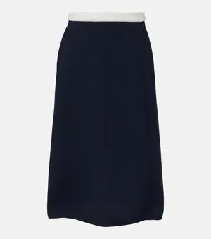 Max Mara Abaco Pleated Midi Skirt