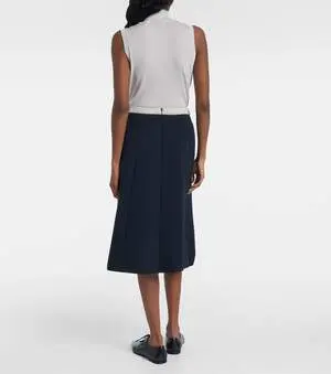 Max Mara Abaco Pleated Midi Skirt