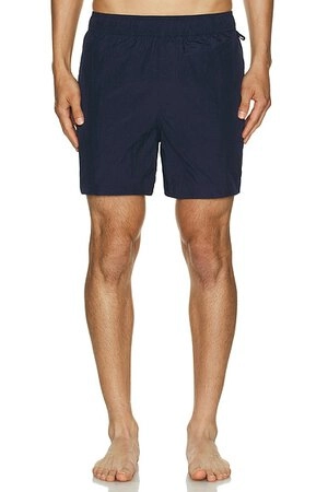 Onia Nylon Crinkle 5" Swim Trunk Deep Navy