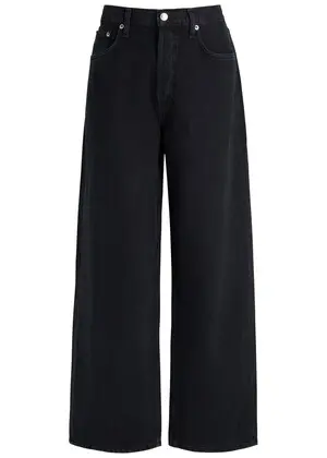 AGOLDE Low Slung Baggy Wide-leg Jeans - Black
