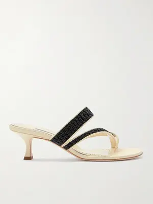 Manolo Blahnik Trimmed Mules Clogs For Women