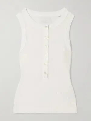 Citizens Of Humanity Caralyn Ribbed Jersey Tank - Neutrals