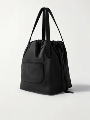 Khaite Rory Leather-trimmed Shell Bucket Bag