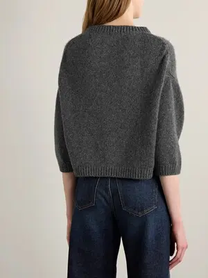 Khaite Sabina Cashmere Sweater - Gray