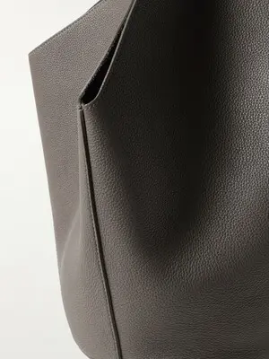 Khaite Lotus Small Textured-leather Tote