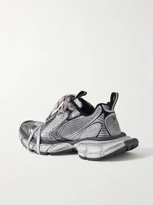 Balenciaga 3xl Mesh And Rubber Sneakers - Gray