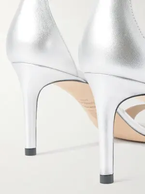 STUART WEITZMAN Metallic Leather Sandals