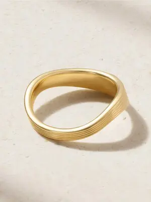 Fernando Jorge 18-karat Stream Lines Wave Ring - Gold