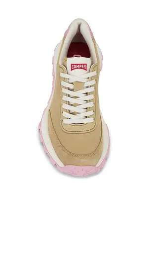 Camper Drift Trail Nubuck Leather Lace-up Sneakers - Brown