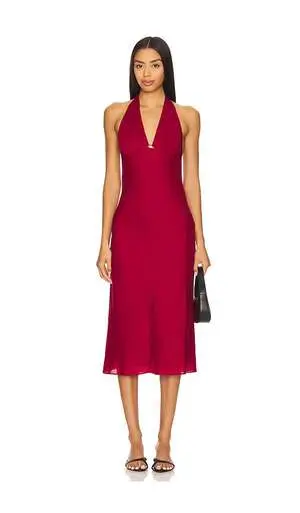 NIA Daria Halter Midi Dress