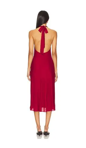 NIA Daria Halter Midi Dress