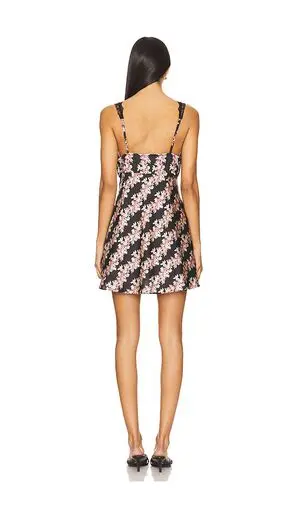 Free People Countryside Printed Mini Dress - Black