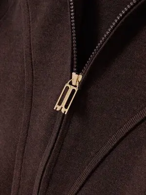 Victoria Beckham Paneled Merino Wool-blend Hoodie