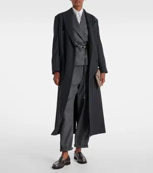 Brunello Cucinelli Wool And Cashmere Double-breasted Blazer