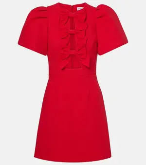 Rebecca Vallance Kaylee Bow-detailed Mini Dress - Red