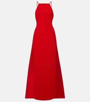 Solace London Ulla Caped Gown - Red