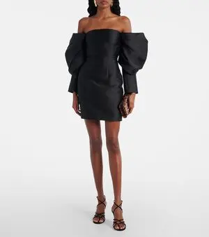 Solace London Freja Satin Mini Dress