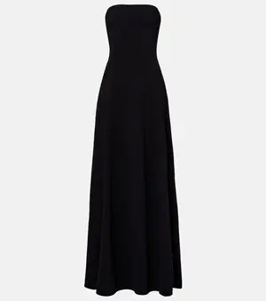 Solace London Helena Strapless Gown - Black