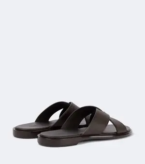 Zegna Leather Sandals