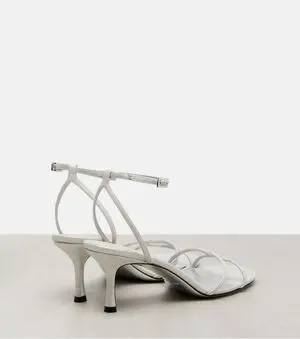 JIMMY CHOO Leo 65 Leather Sandals
