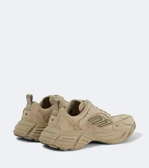 Balenciaga Monday Suede Sneakers - Beige