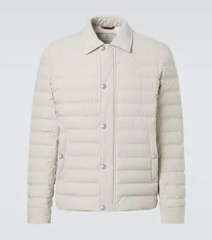 Brunello Cucinelli Quilted Down Jacket - White