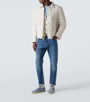 Brunello Cucinelli Quilted Down Jacket - White