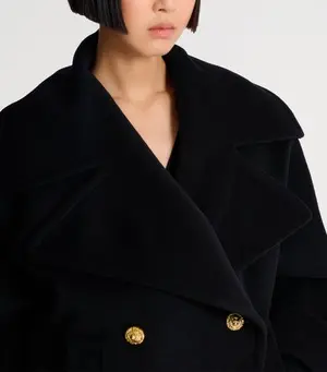 Balmain Wool-cashmere Pea Coat