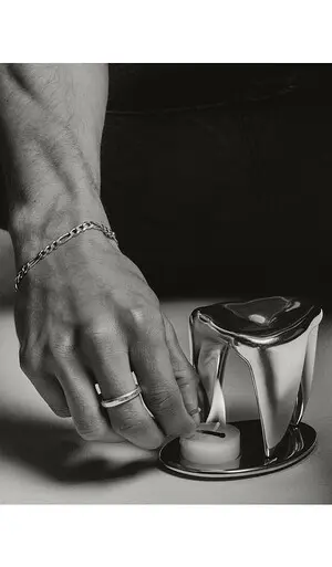 TSU LANGE YOR Oil Burner - Metallic Silver