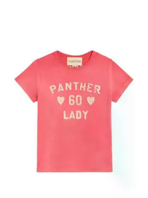 Valentino Garavani Valentino Garavani Panther Lady Graphic Print T-Shirt Red