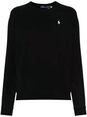 Polo Ralph Lauren Crewneck Sweatshirt With Signature Pony Motif - Black