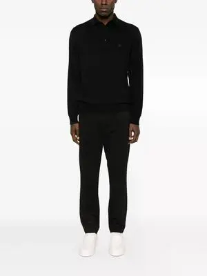 Etro Embroidered-logo Polo Shirt - Black