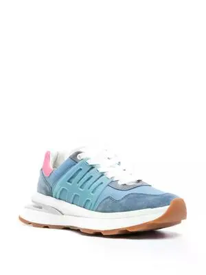 Dsquared2 Panelled Calf Leather And Suede Sneakers