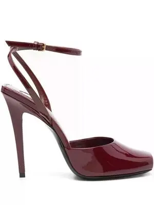 Saint Laurent 110mm La Scandale Pumps - Red