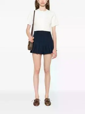 Maje Cropped Pointelle Knit Cardigan