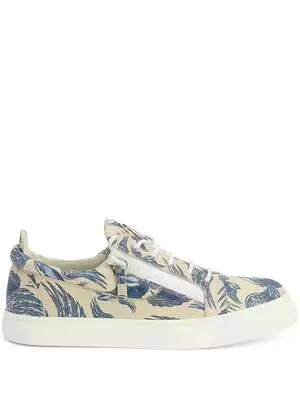 GIUSEPPE ZANOTTI Frankie Double-zip Low-top Sneakers - Neutrals