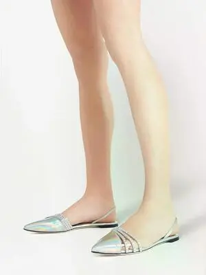 GIUSEPPE ZANOTTI Clarály Slingback Flat Sandals