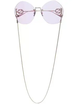 Gucci Round-frame Sunglasses - Gold