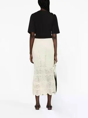 Johanna Ortiz Embroidered Cropped T-shirt