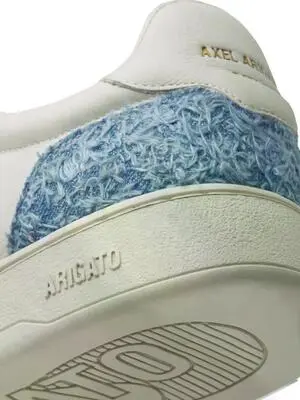 Axel Arigato Dice T-toe Sneakers With Frayed Denim Panelling - Blue