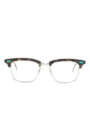 Thom Browne Square Frame Glasses - Brown