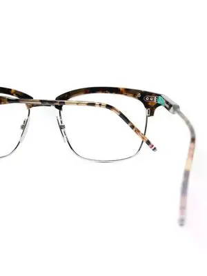 Thom Browne Square Frame Glasses - Brown