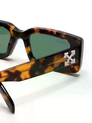 Off-White Arthur Rectangle-frame Sunglasses - Brown